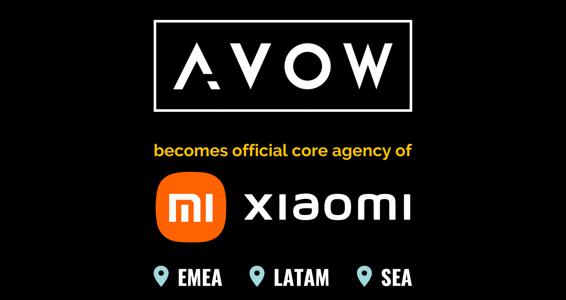 Xiaomi Selects AVOW As Official Core Agency In EMEA, LATAM